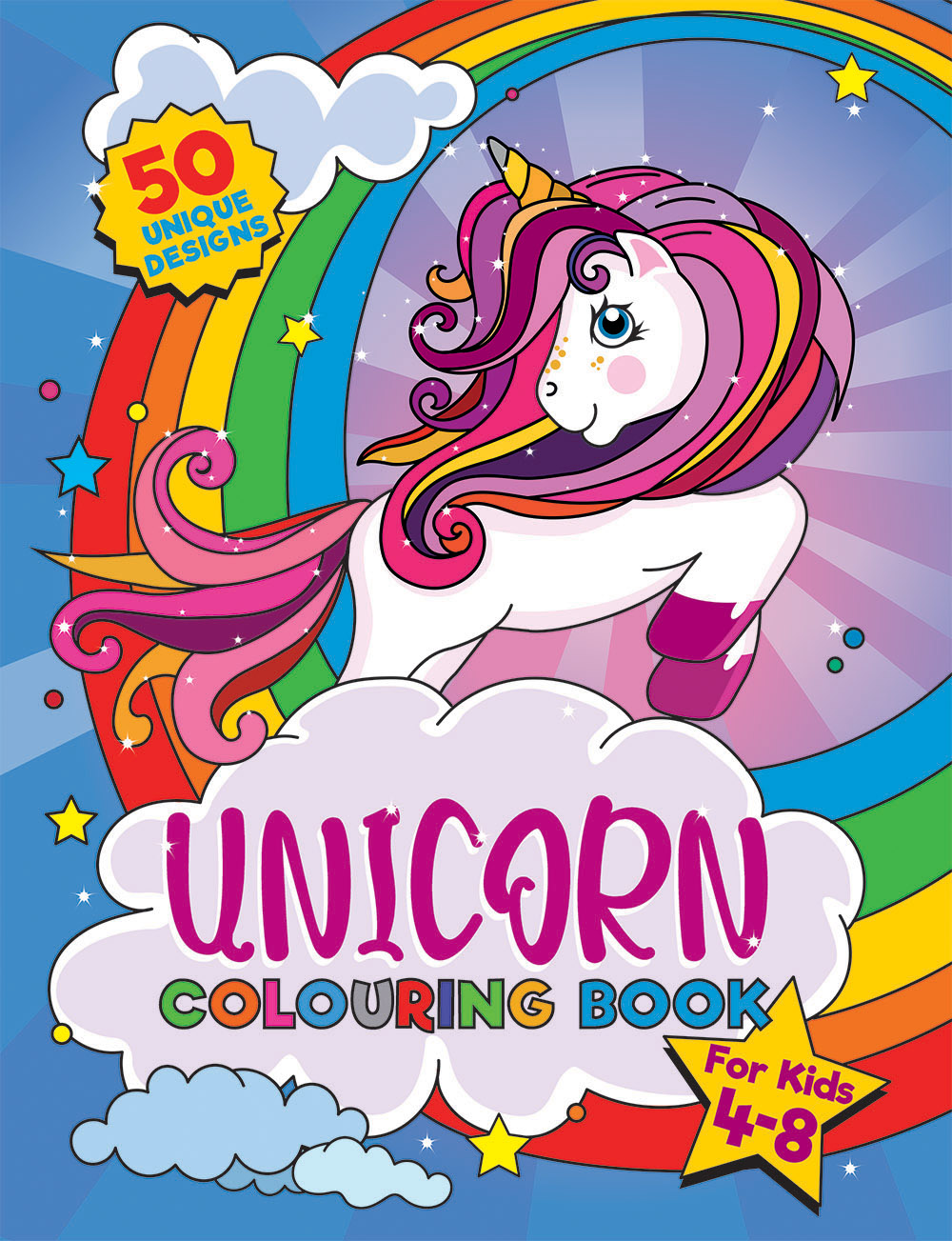 Unicorn Colouring Book UK Edition Under The Cover Press