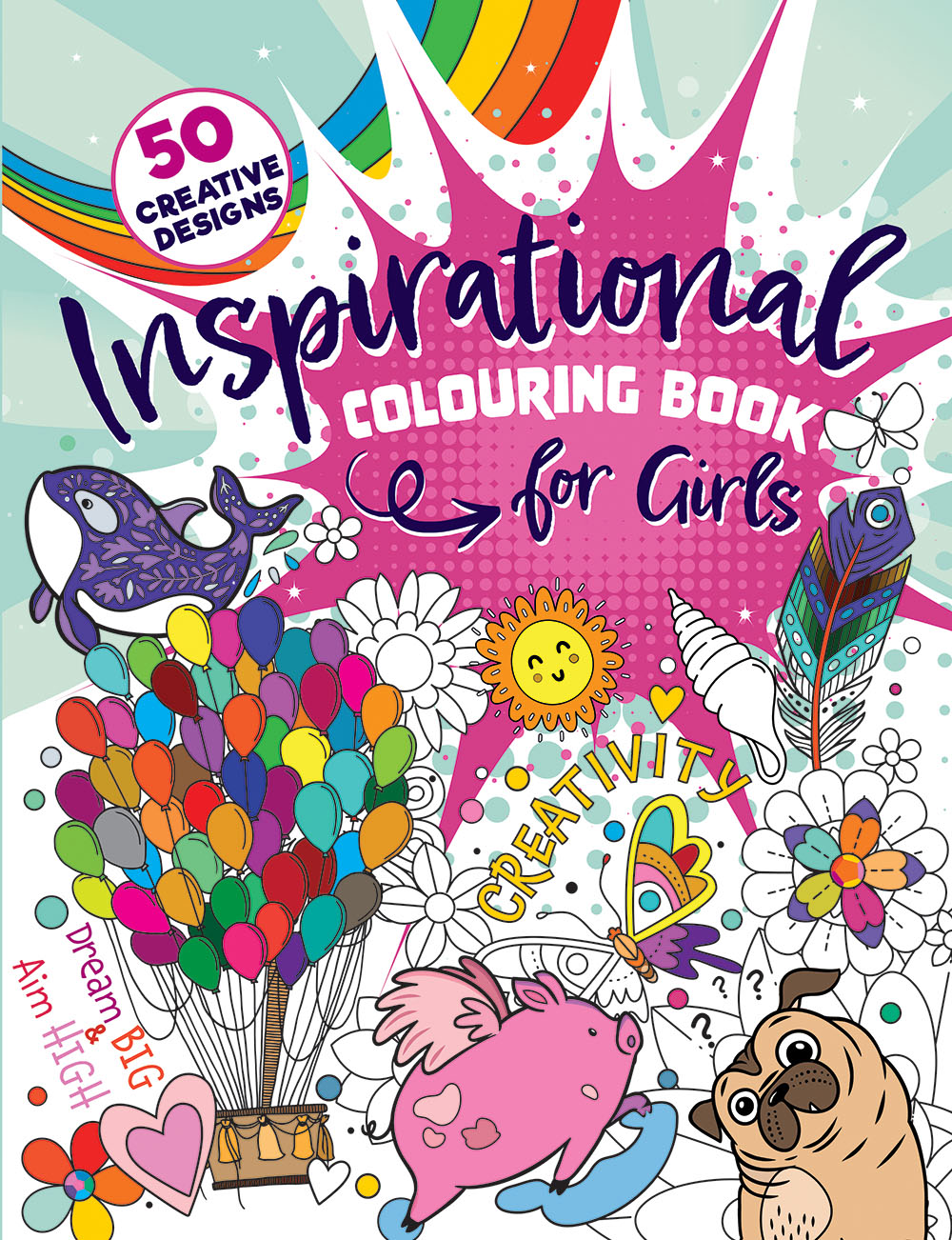 Inspirational Colouring Book UK Edition Under The Cover Press